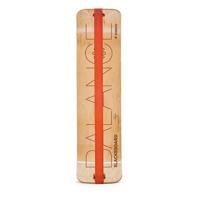 SlackBoard Balance Trainer w/ Gibbon Slackline | Wood Balance Board ...